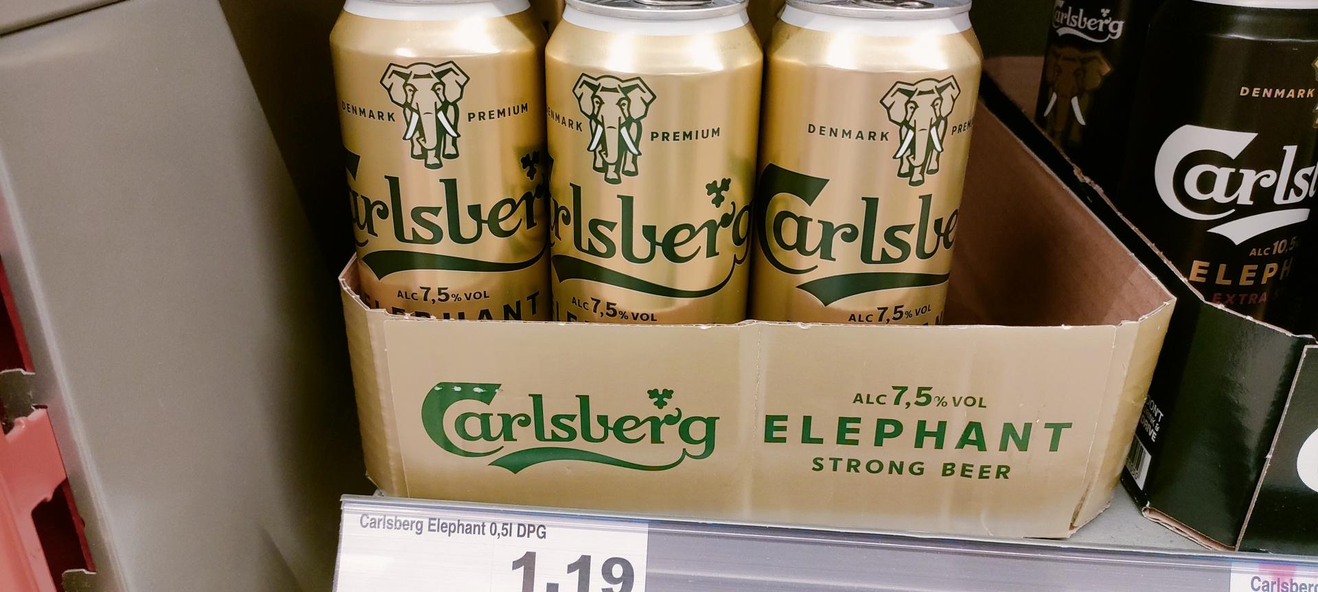 Carlsberg Elephant Strong Beer: How much does it cost in Germany?